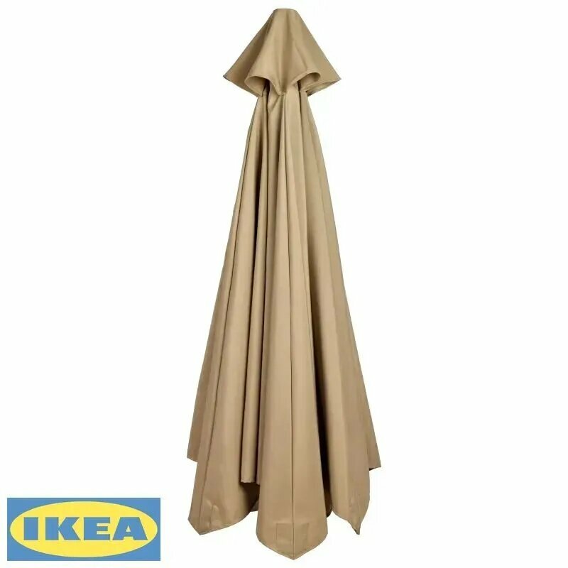 IKEA Садовый зонт, бежевый, белый