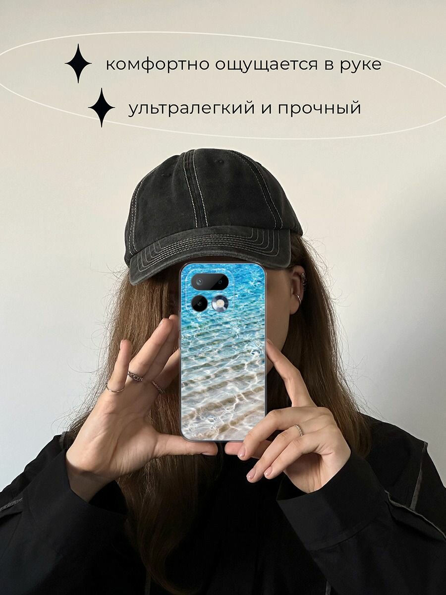Силиконовый чехол на Realme 16 Pro / Реалме 16 Про с принтом Волны 10 — фото 1