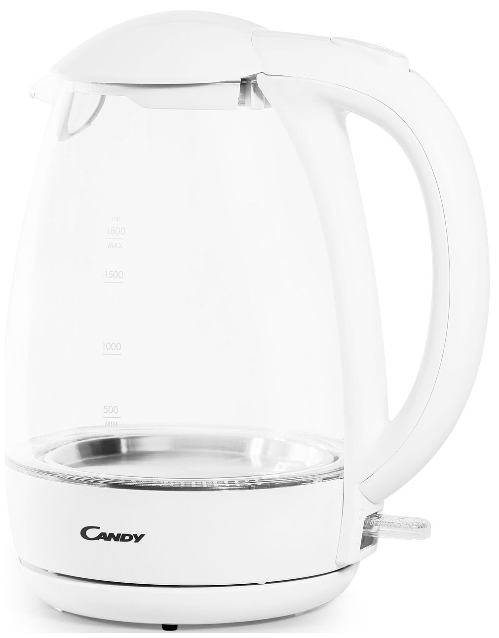 Чайник электрический Candy CK-300 1.8л. 2200Вт белый корпус: Металл/стекло/пластик