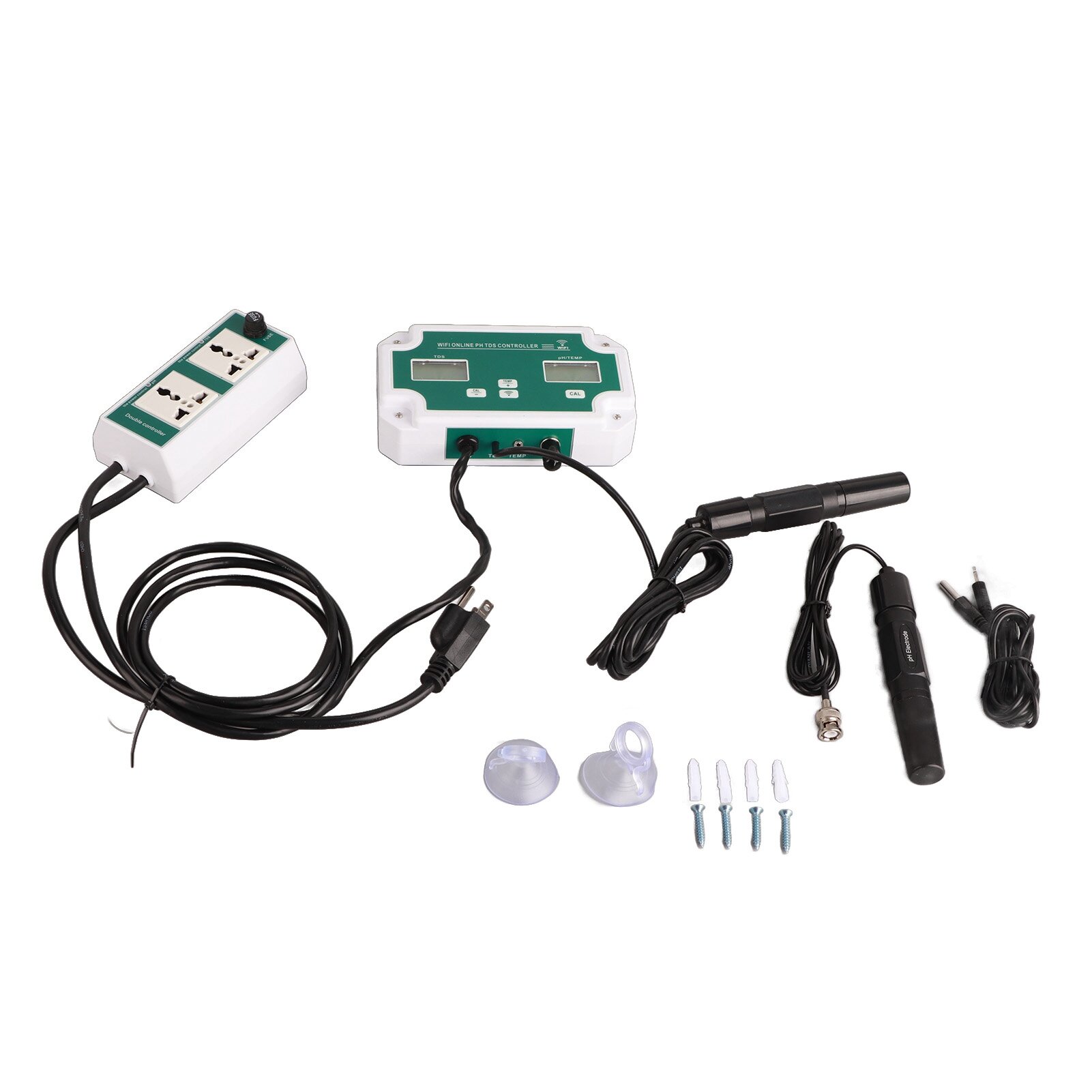 WiFi анализатор качества воды PH/TDS, с датчиком температуры, US Plug 120V