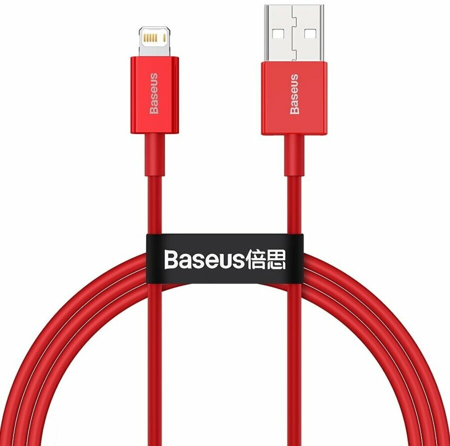 Кабель Baseus Superior Series Fast Charging Data Cable USB - Lightning 2.4A 1m Red (CALYS-A09)