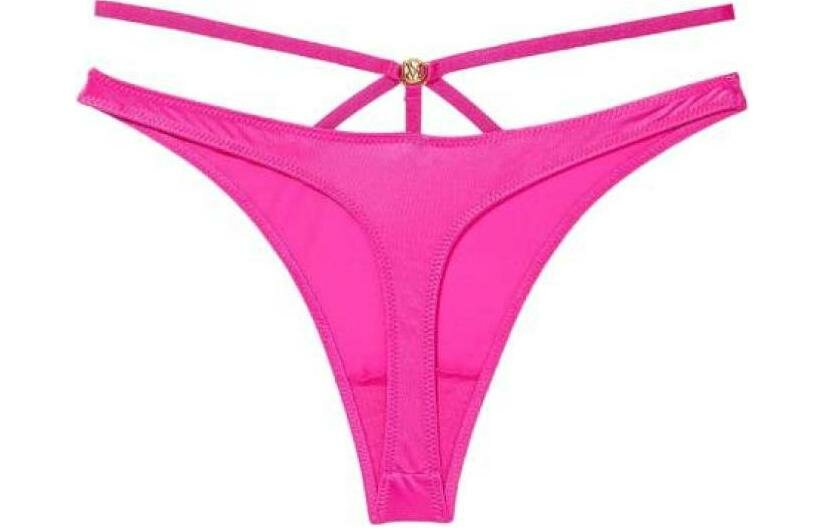Трусики-стринги женские Victoria's Secret 10136102, розовый фиолетовый, L EU