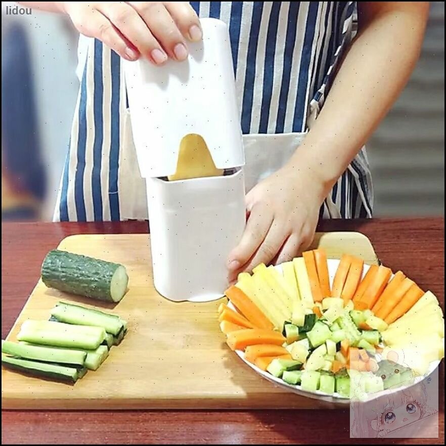 (Ручная) Картофелерезка / Машинка для резки картофеля фри из нержавеющей стали / Овощерезка