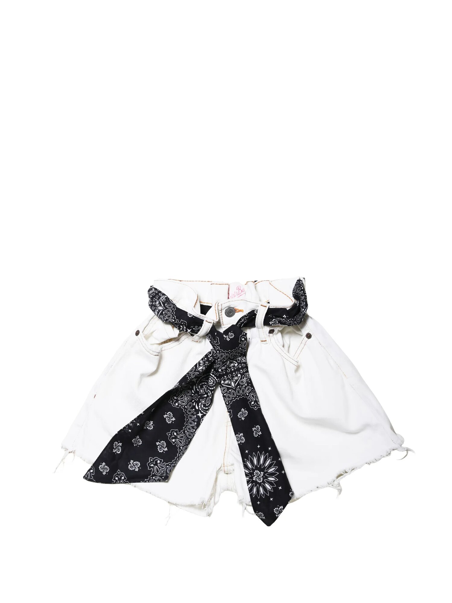 Шорты Paisley-print frayed-edge shorts