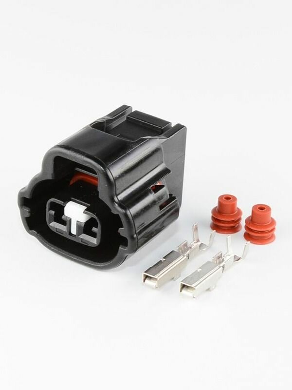 Разъем (колодка, фишка) 2 контакта (2 pin) мама 90980-11162 / 7283-7526-30 для дв. 1JZ 2JZ 1UZ 3UZ Toyota, Lexus