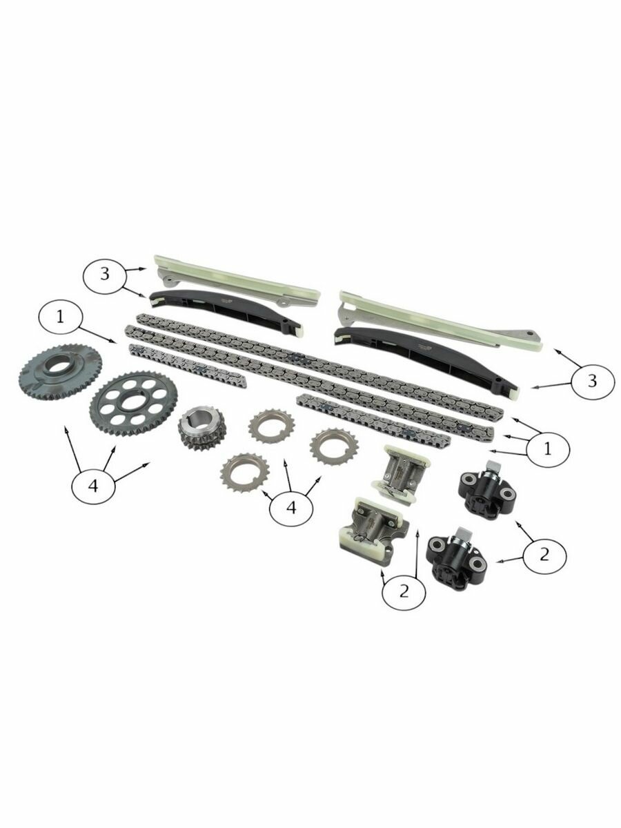Комплект цепи ГРМ для а/м FORD F-150 / Форд, MasterKit 77B0483FK