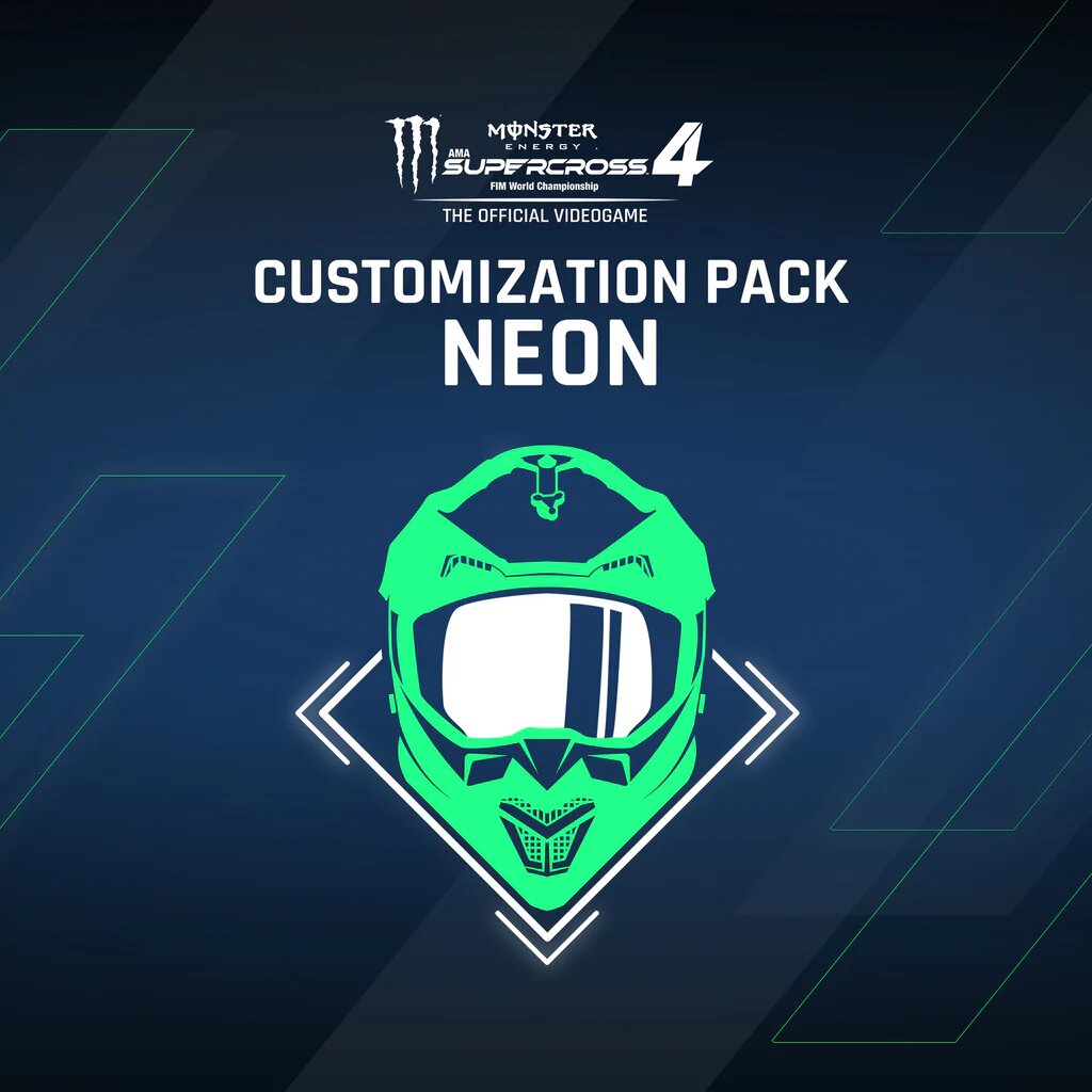 Дополнение Monster Energy Supercross 4 - Customization Pack Neon, цифровое издание PlayStation 4, регион Турция / код пополнения баланса
