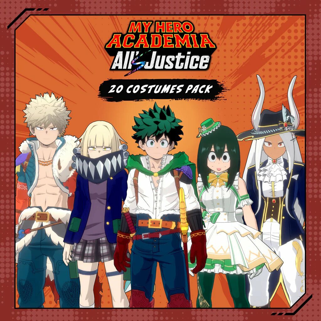 Дополнение MY HERO ACADEMIA: All’s Justice - 20 Costumes Pack, цифровое издание PlayStation 5, регион Турция / код пополнения баланса