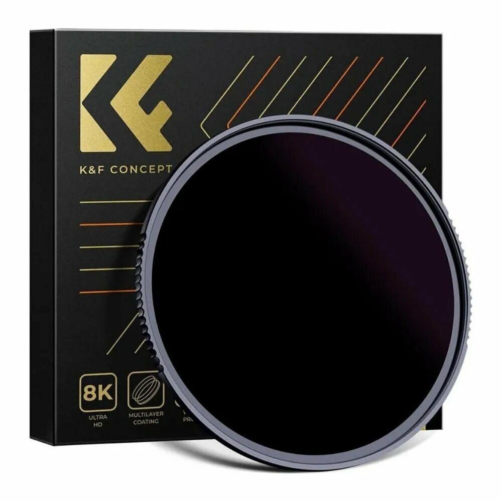 K&F CONCEPT Нейтральный (ND) светофильтр 77 мм, серый