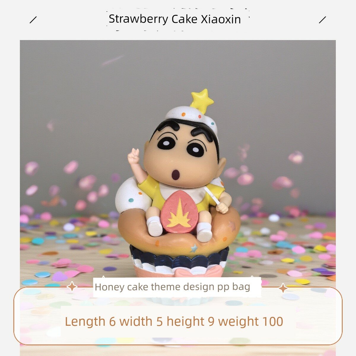 Леденцы с тематикой еды Crayon Shin-chan, перекусы Шин-чана, модные фигурки-сюрпризы Crayon Shin-chan, декоративные