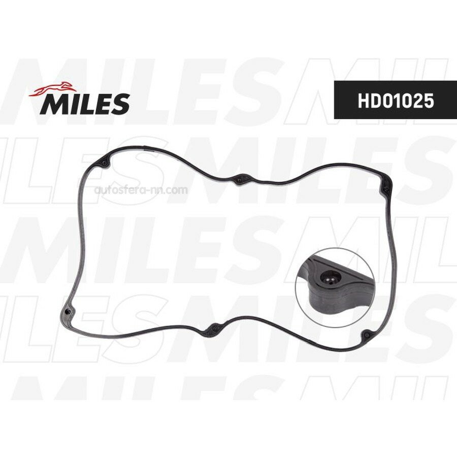 MILES HD01025 Прокладка клапанной крышки MITSUBISHI LANCER/COLT 4G13/4G18 00-
