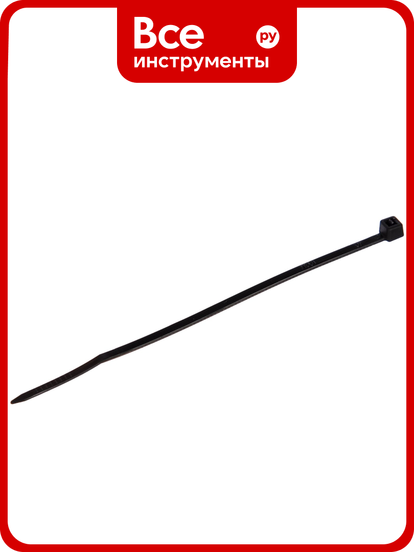 Нейлоновые стяжки FORTISFLEX КСС 3х100 черный 100 штук 49406