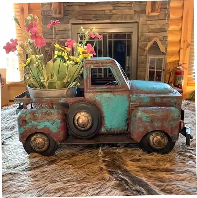 Винтажные креативные садовые горшки в виде автомобилей