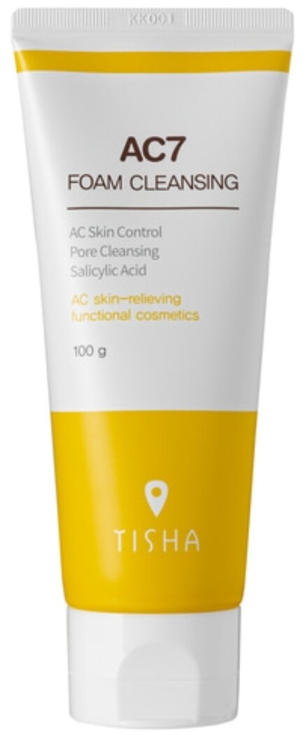 TISHA Функциональная пенка для глубокого очищения против прыщей AC7 Foam Cleansing 200ml
