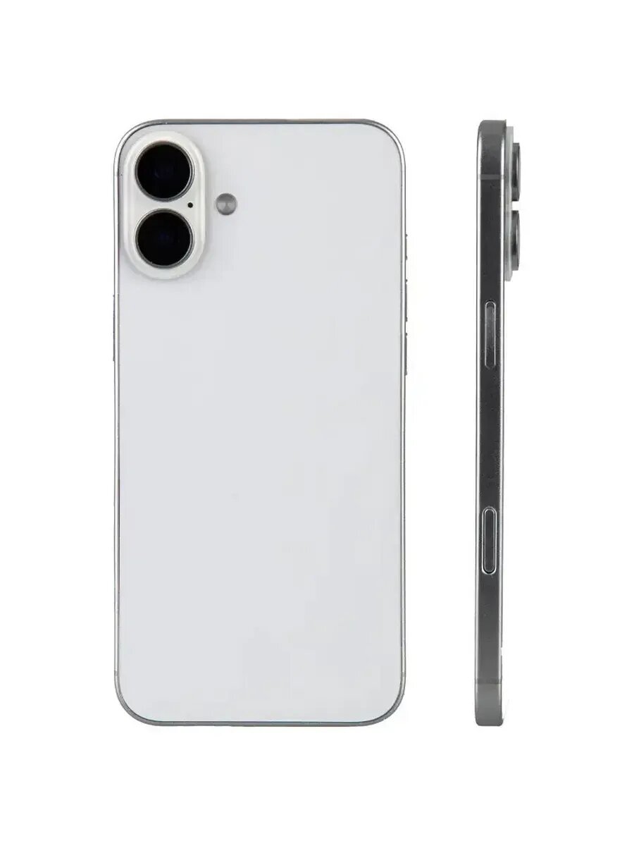 Стильный белый муляж iPhone 16 Plus для фотосессий
