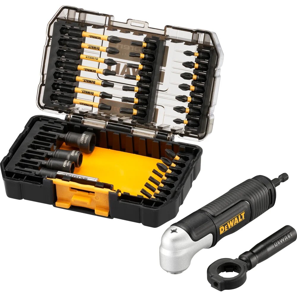 Набор бит и торцевых головок DEWALT McLaren Limited Edition DT70782, с торсионным адаптером, 33 шт, в кейсе DT70782-QZ