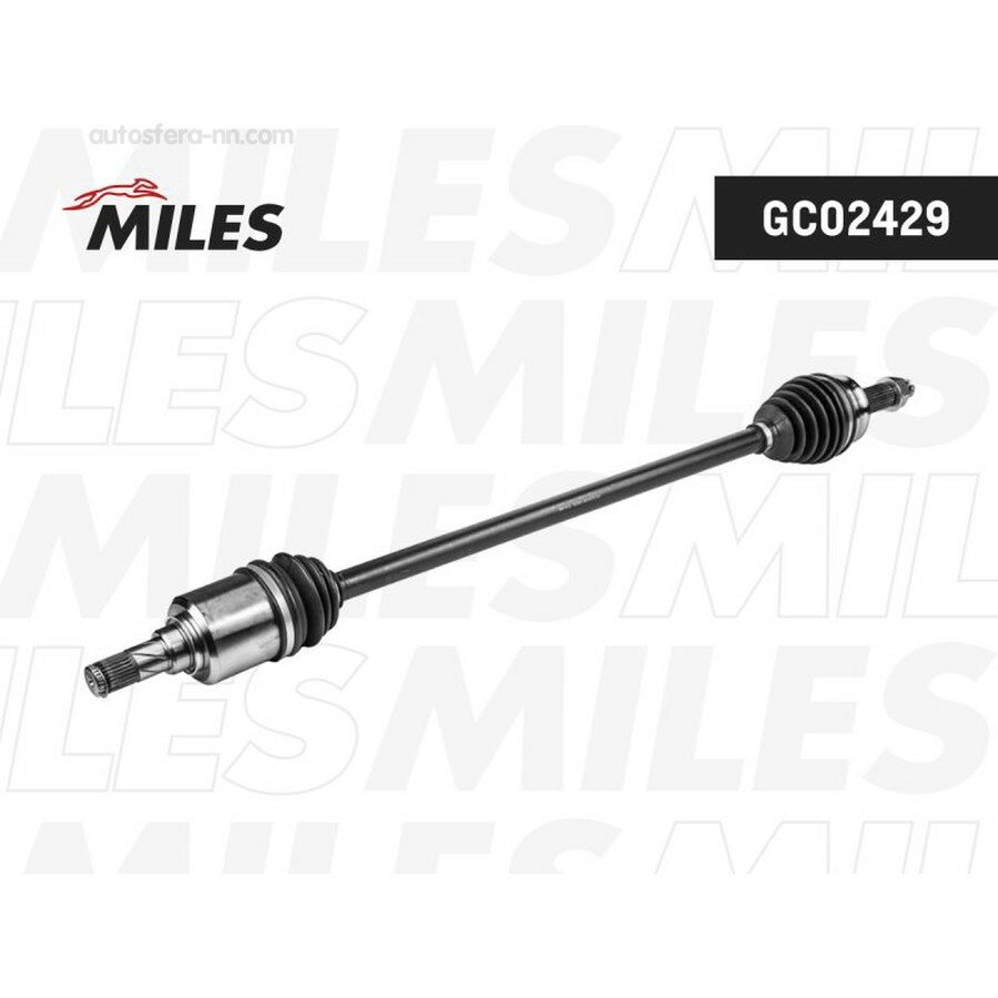 MILES GC02429 Привод в сборе MITSUBISHI OUTLANDER XL 06-12/ LANCER 08-/ ASX 10- прав.