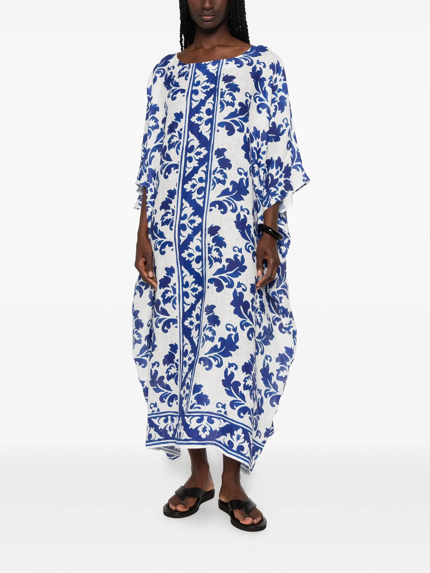Платье Damask-print kaftan midi dress