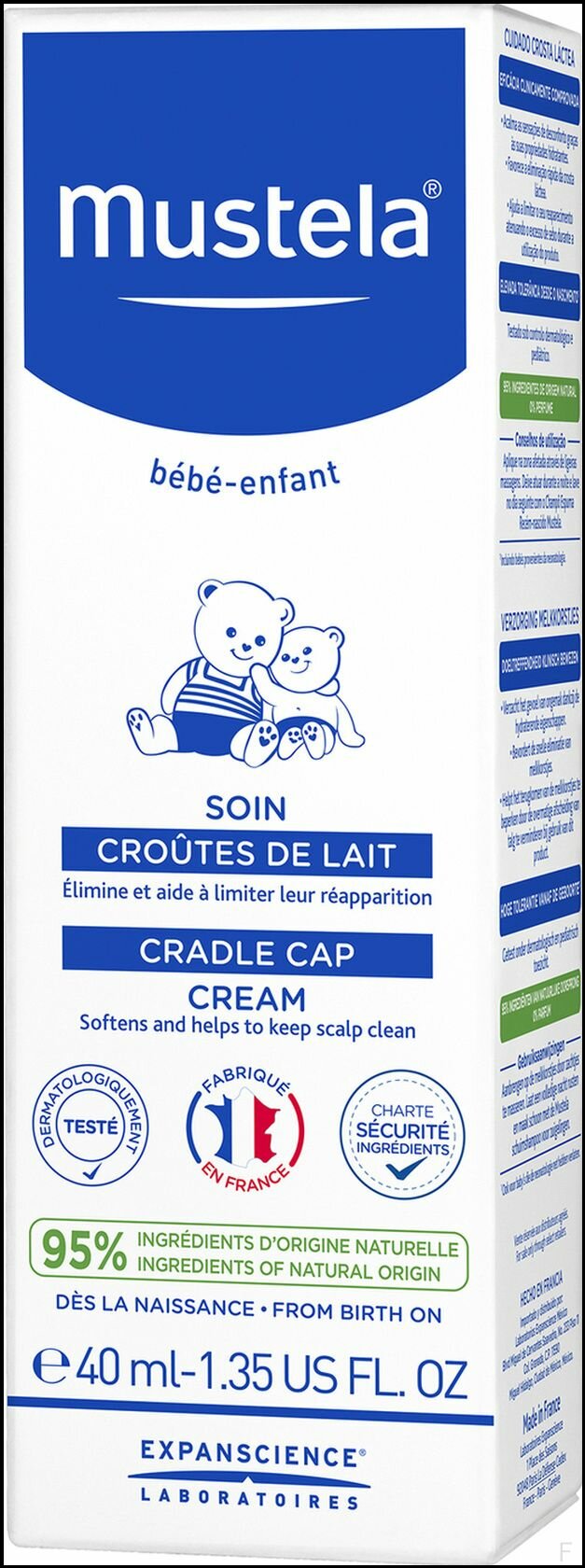 Премиум крем от корочек Mustela, 40 мл