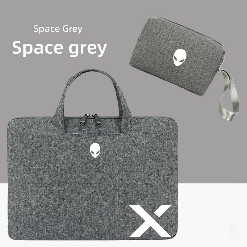 Темно-серая сумка для ноутбука Alienware X16/M16 с карманом для зарядного устройства 16 дюймов, совместимая защитная