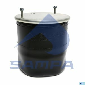 Пневморессора SAF ROR (без стакана) (2 шп. М12,1 отв. М22х1.5мм) SAMPA