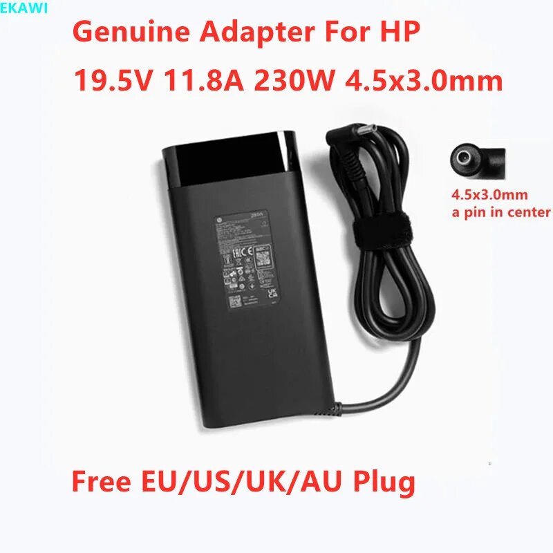 Адаптер питания EKAWI для ноутбуков HP 19.5В 11.8А 230Вт