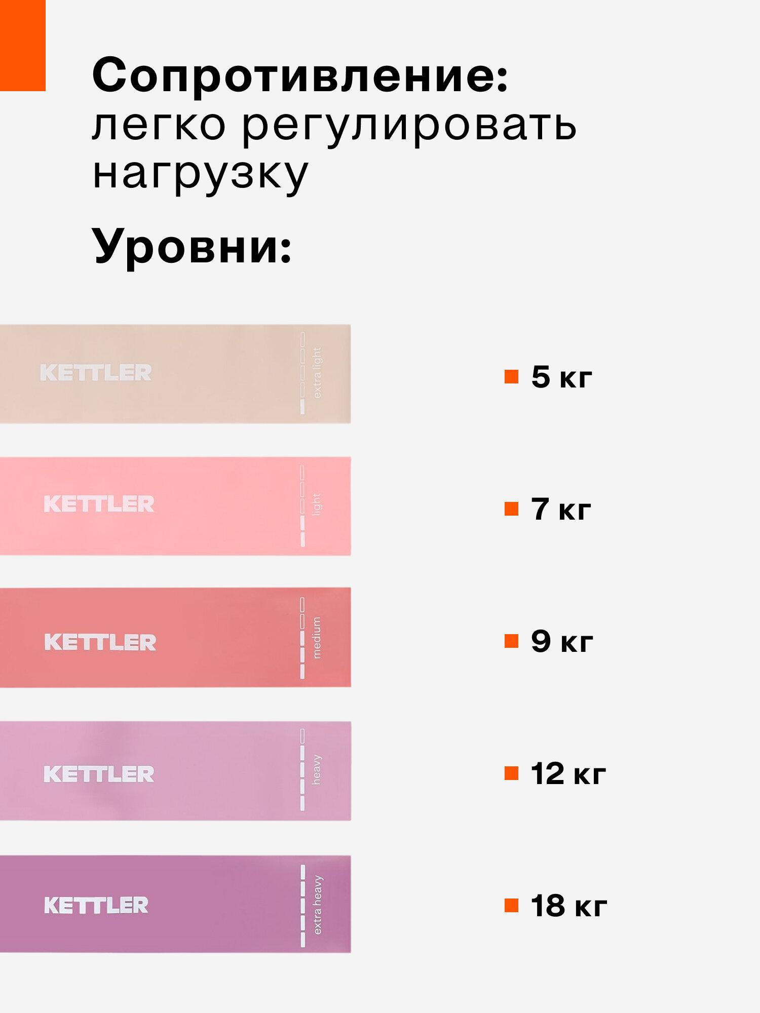 Набор мини-лент KETTLER — фото 1