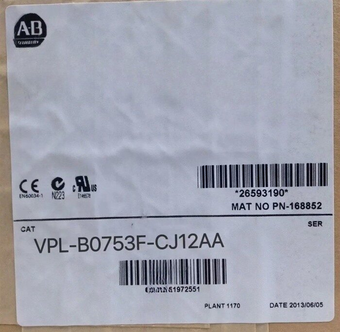 Модуль Allen-Bradley VPL-B0753F-CJ12AA