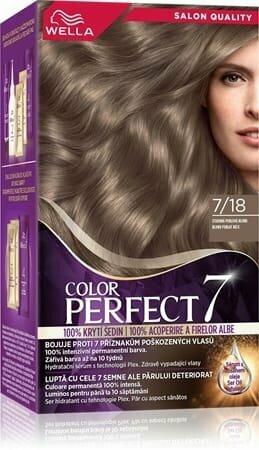 Краска для волос Wella Color Perfect, оттенок 7/18 Cool Pearl Med Blonde, 1 шт