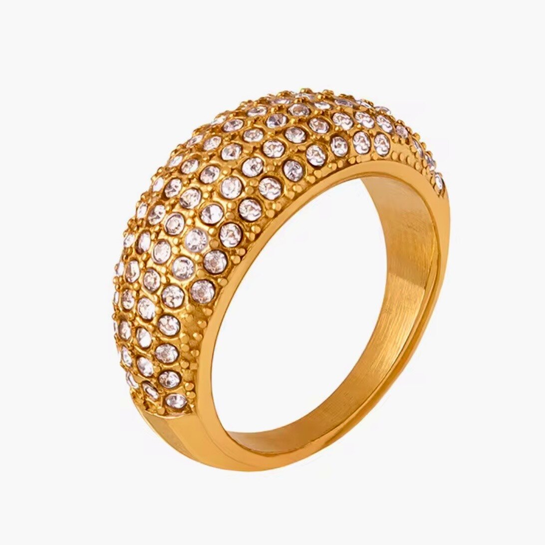 Кольцо обручальное SORONA, кристаллы Swarovski, циркон, кристалл, кристаллы Preciosa, Swarovski Zirconia, фианит