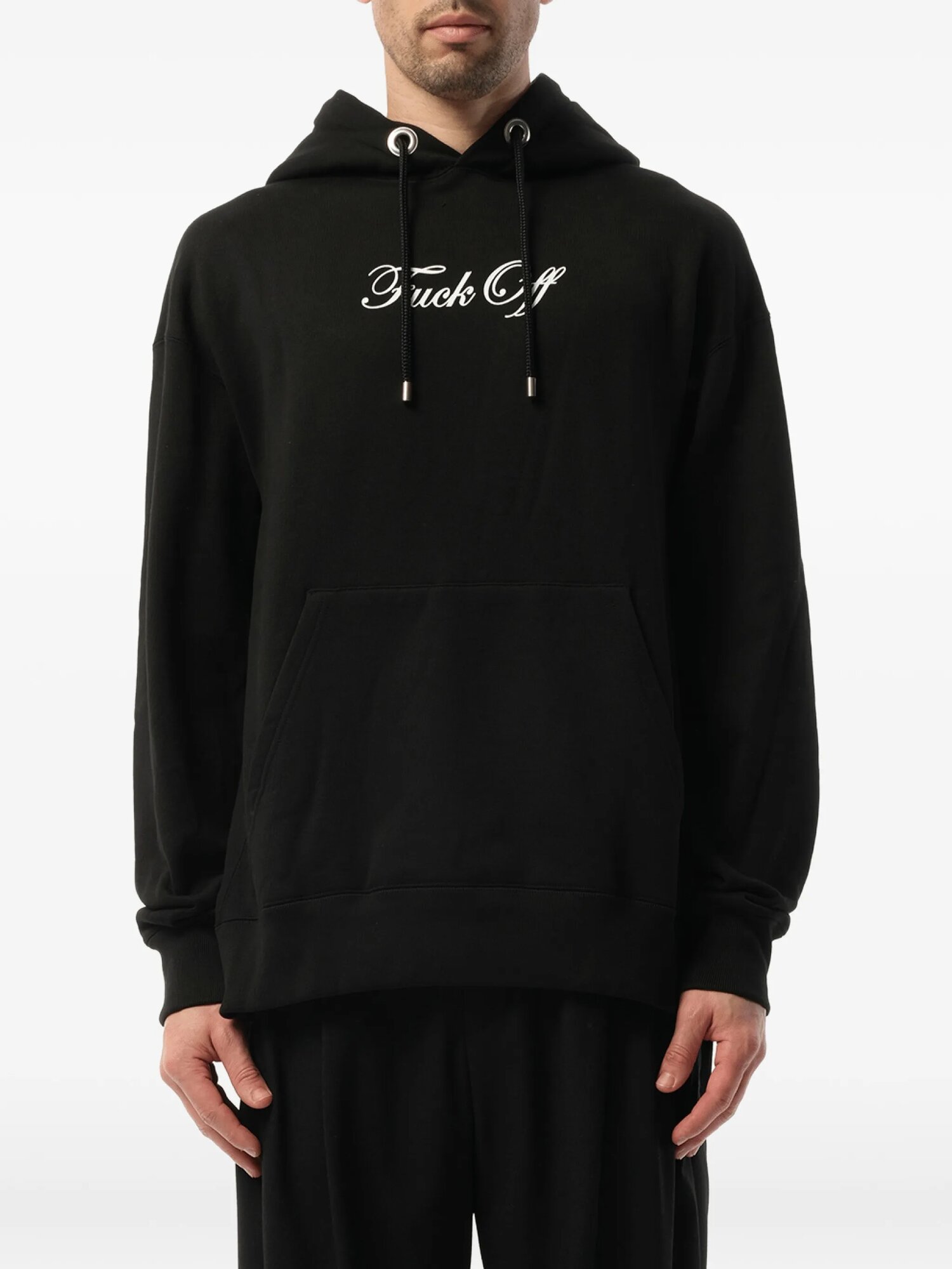 Худи Skull-print drawstring hoodie