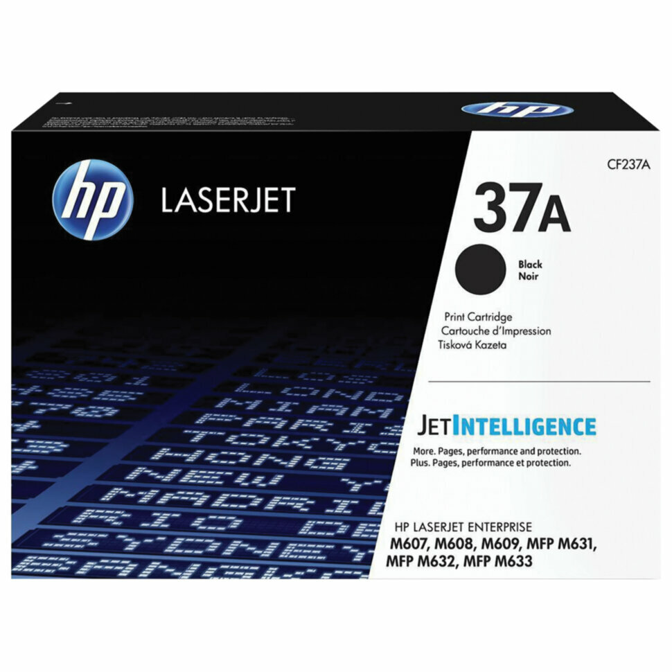 Картридж лазерный HP (CF237A) LaserJet Enterprise M607/M608/M609/M631, №37A, оригинальный, ресурс 11000 стр, 362906