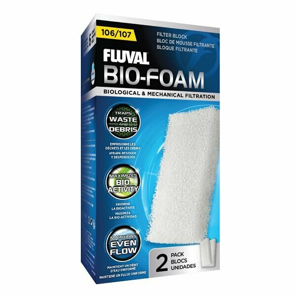 Fluval Губка механической очистки для фильтров Fluval 106,107
