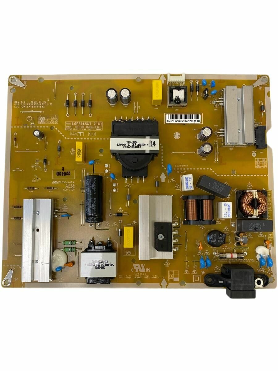 Блок питания (LGP6065NT-21V1), для телевизора LG 65UQ91009LD