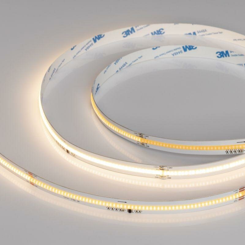 Лента светодиодная SPI-COB-X378-12mm 24V Warm 3000К-PX63-BPT 7Вт/м IP20 бегущий огонь (уп.5м) Arlight 041736