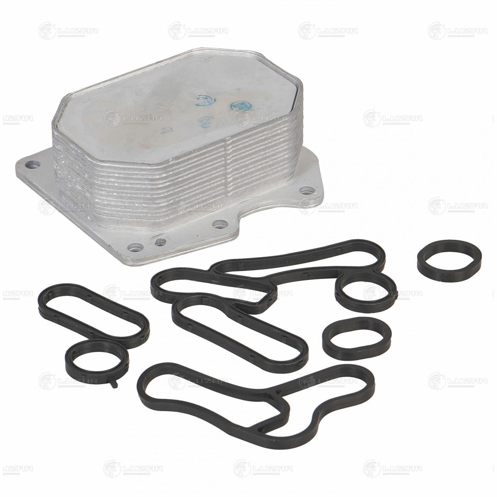 Радиатор масл. для а м Ford Transit 06- 13- Peugeot Boxer 06- 2.2TD 124*114.8*43мм LUZAR LOc 1001