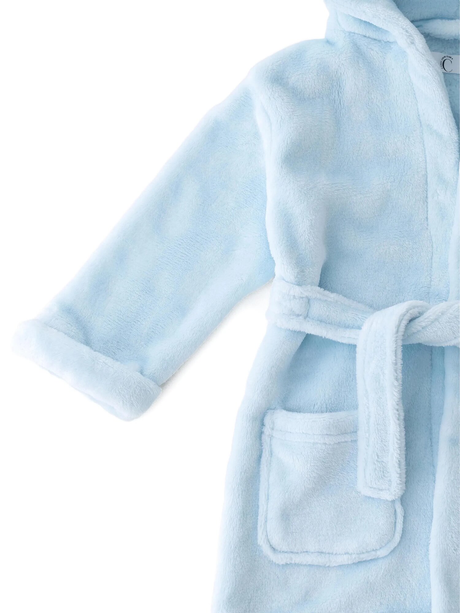 Халат Cozy Crew Club Bear-patch hooded robe, размер 4 года, синий — фото 1