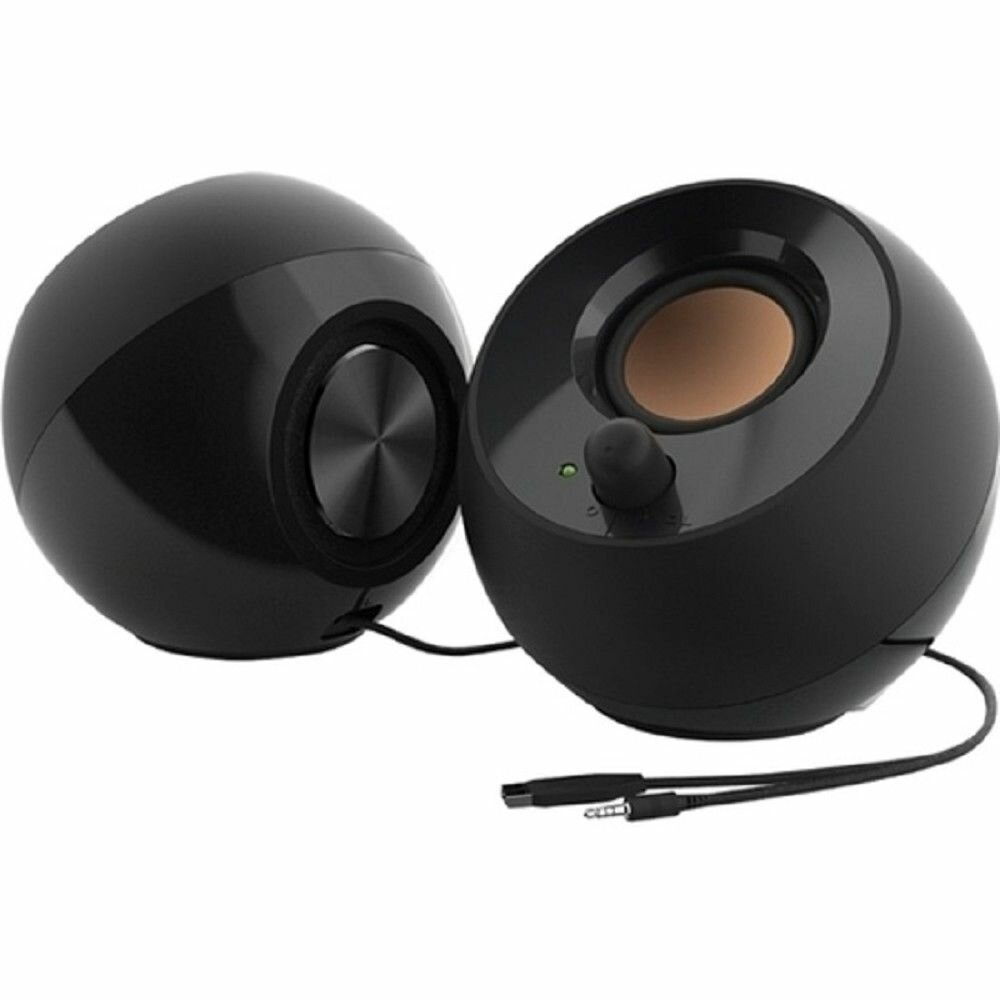 Creative Колонки PEBBLE MF1680 2.0 черный 4.4Вт