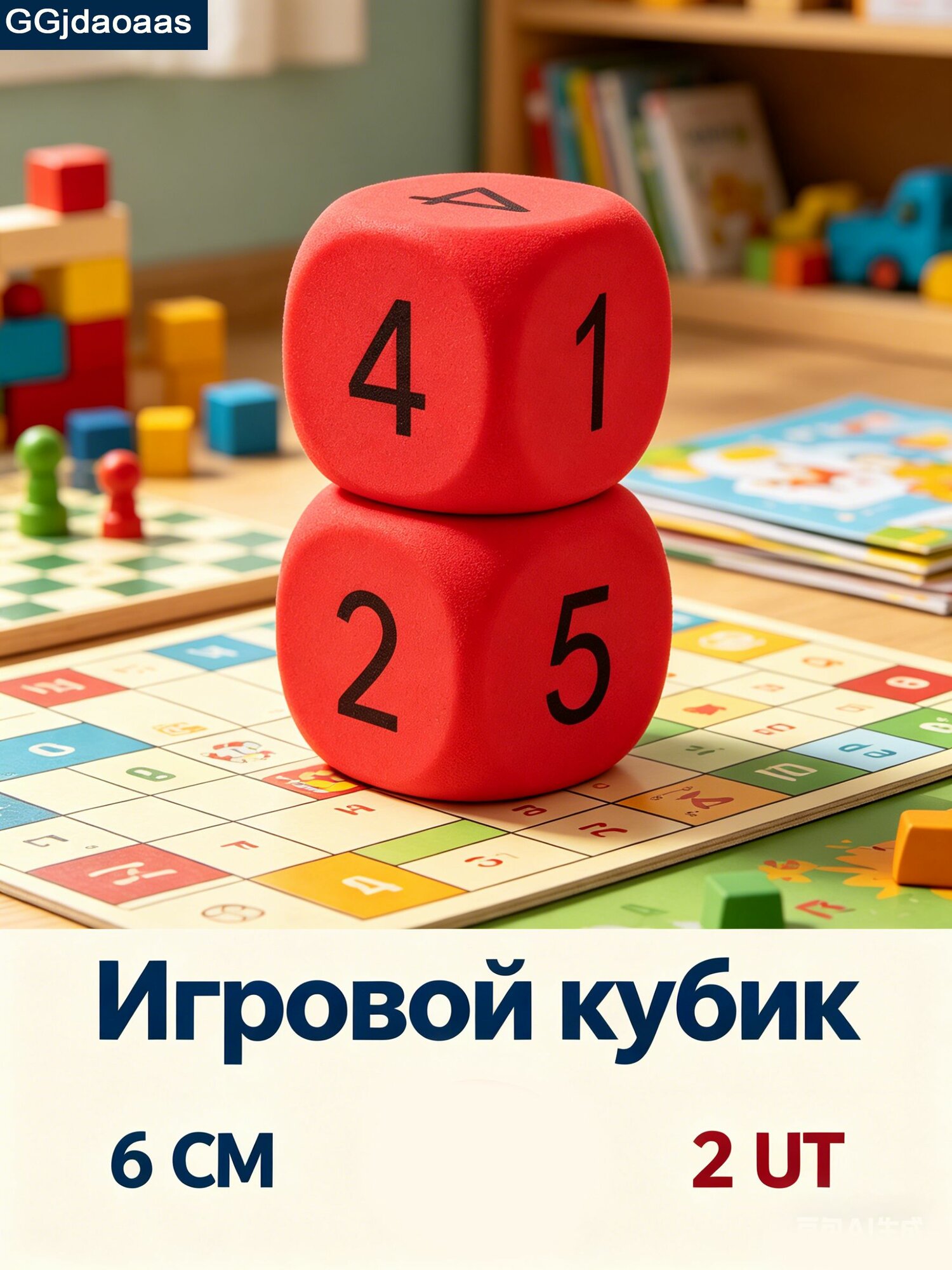 Крупные Кубики Из EVA Пены Для Детских Игр И Обучения 2шт