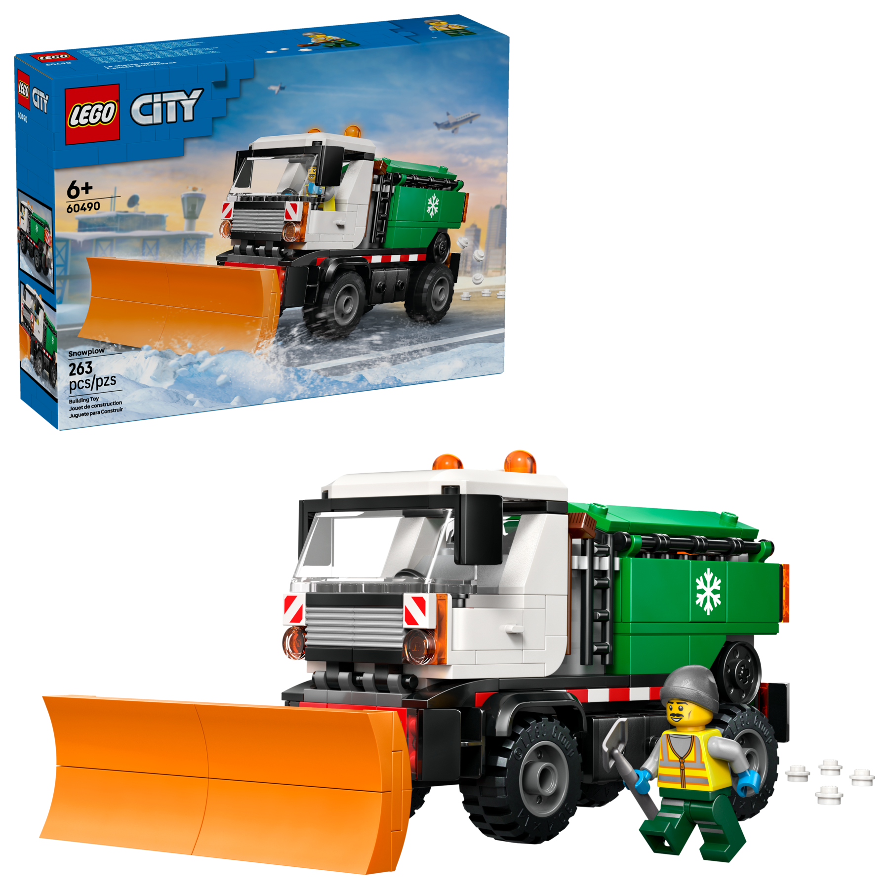 Конструктор LEGO City Снегоуборщик 60490, 263 детали, от 6 лет