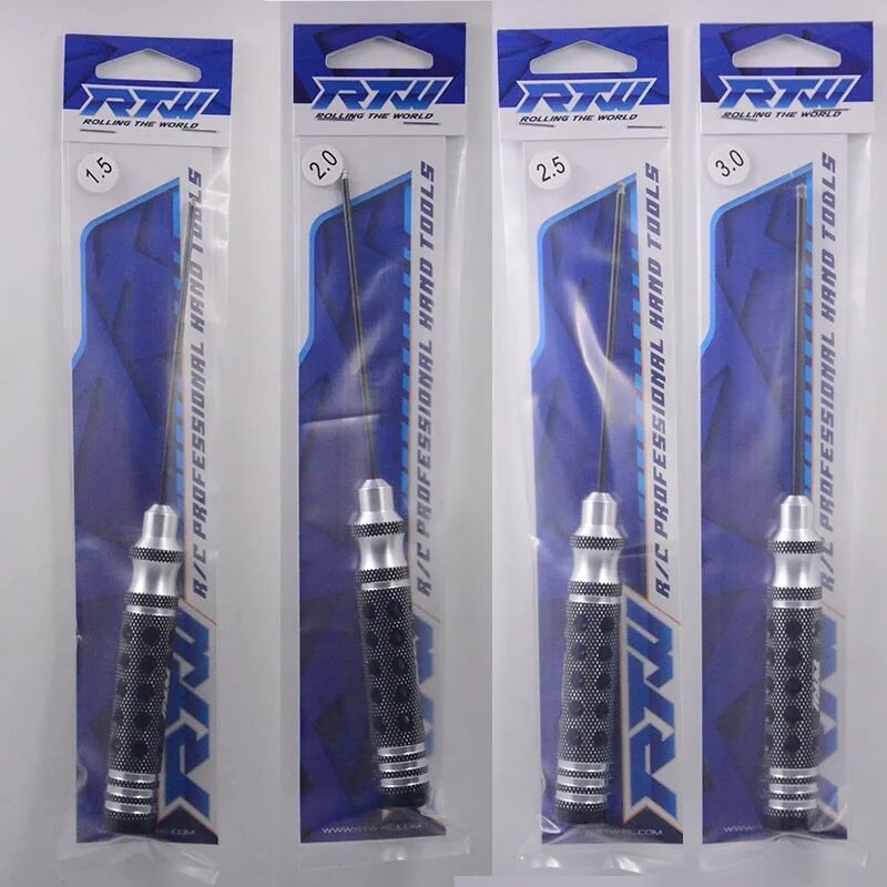RTW шестигранные отвертки 1.5 мм, 2.0 мм, 2.5 мм, 3.0 мм, 4.0 мм 4 PCS full set