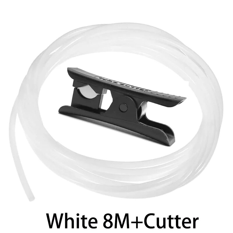 PTFE трубка для 3D-принтера, White 8M с резаком