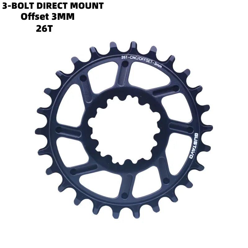 GUSTAVO 26T звезда для MTB 3-Bolt Direct Mount, Offset 3MM