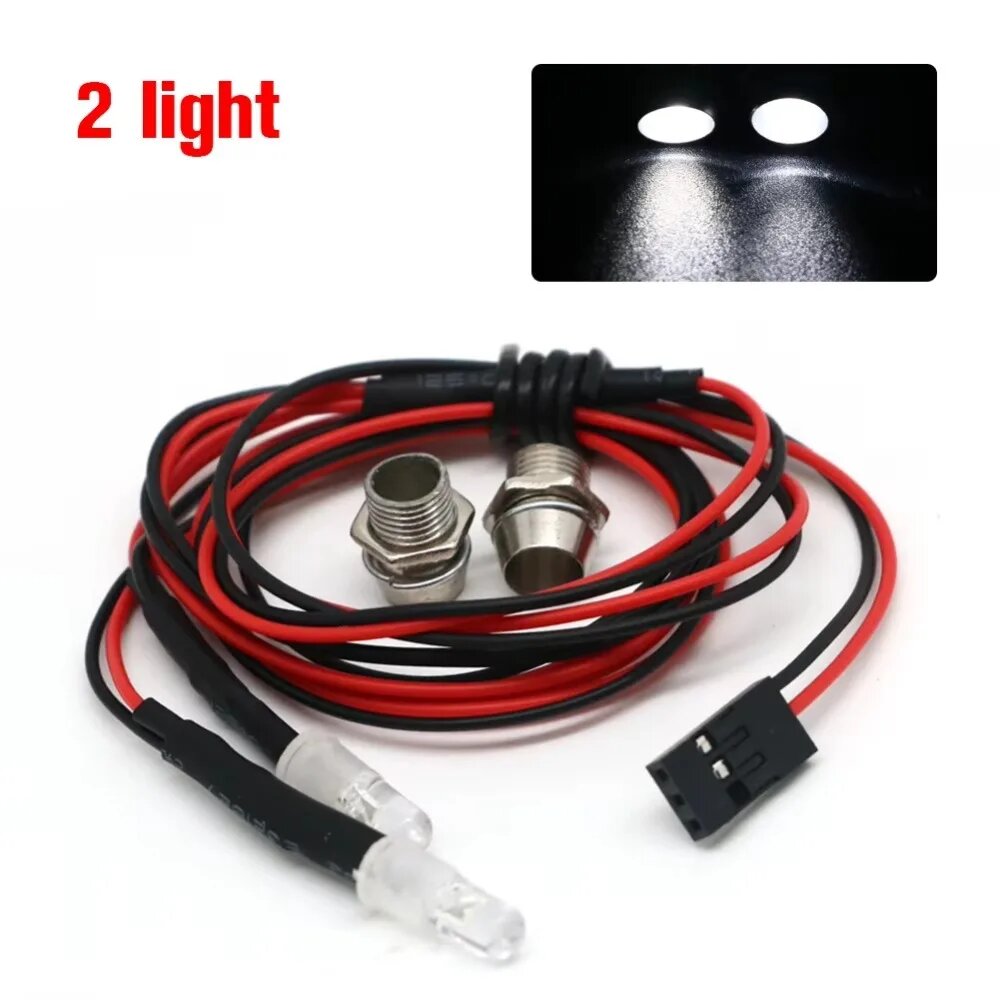 LED фары 2 LED, черные, 70 см