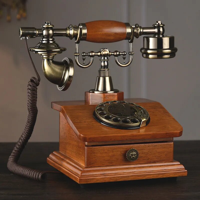 Ретро телефон ZJMZYM Corded Rotary Telephone A