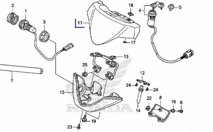 Крышка, приборная панель; верхняя *R232 *; Артикул Honda: 53205HN8A60ZB (Оригинал)