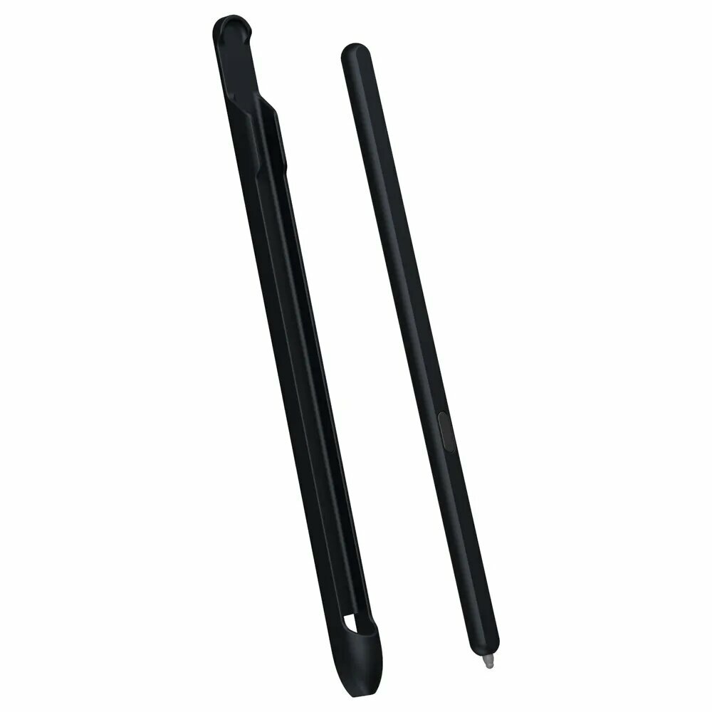 Стилус S Pen для Samsung Galaxy Z Fold5 / Z Fold6 без Bluetooth, электромагнитный стилус с держателем и сменными стержнями (Черный)
