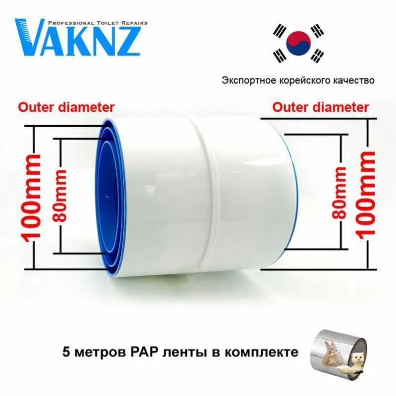 PVC Обратный клапан вениляционного канала туалета 80mm-110mm