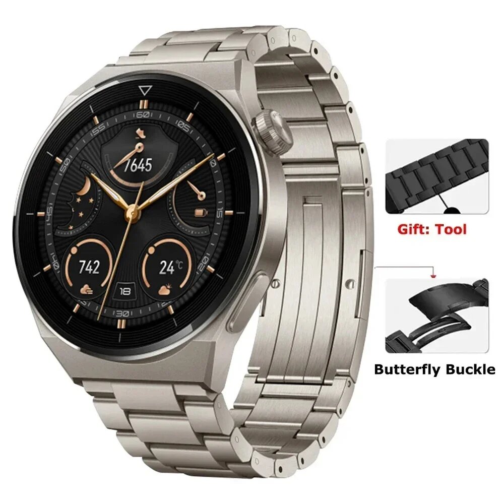 Титановый ремешок FancyWrist для Huawei Watch GT 6 5 4 Pro Amazfit GTR 2-3-4, Titanium-tool