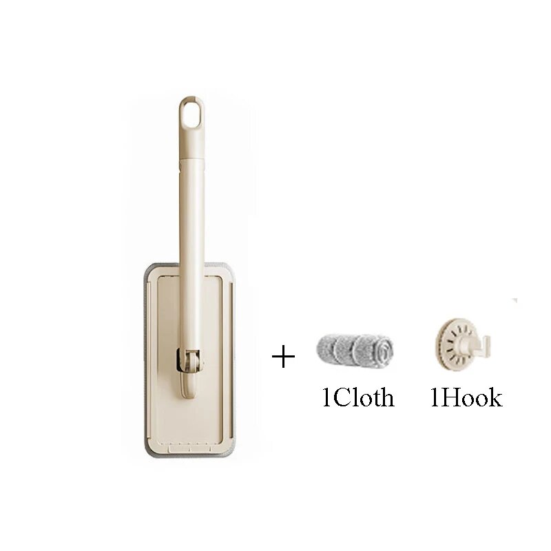 Складная швабра Untior 3-в-1 из микрофибры 1mop1cloth1hook